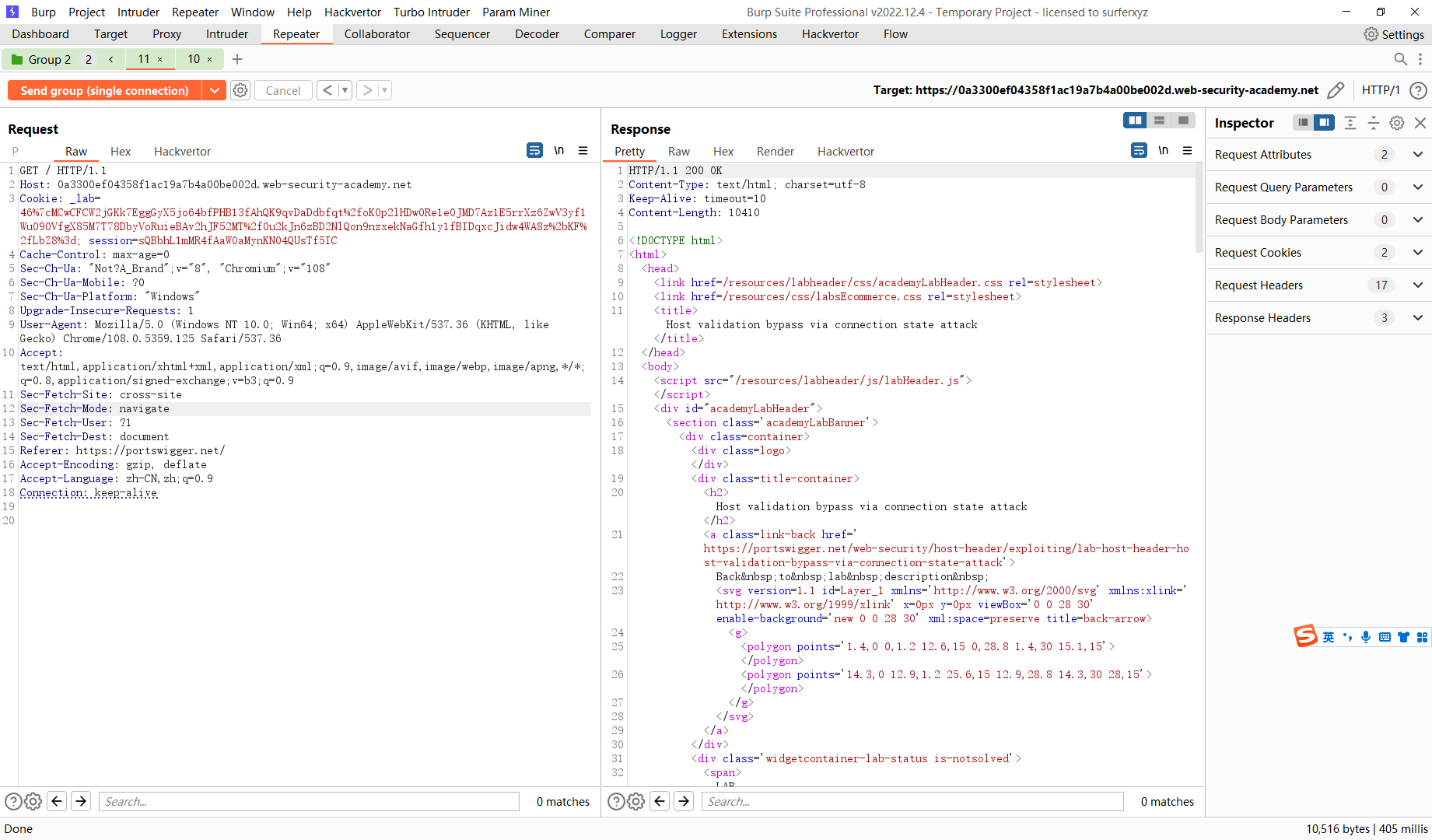 burpsuit 靶场( HTTP Host header attacks)-CSDN博客