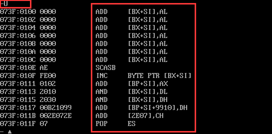 DOS汇编DEBUG基本命令及其功能详解_dos debug-CSDN博客