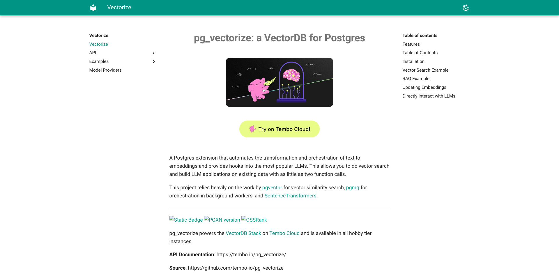 pg_vectorize: 在PostgreSQL上构建AI工作负载的最简单方法_vectorize rag-CSDN博客