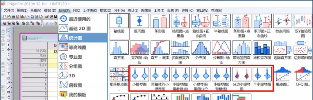 Origin Pro轻松绘制小提琴图_分3组小提琴图-CSDN博客
