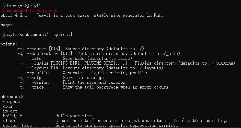 如何在Windows下安装jekyll_windows jekyll-CSDN博客
