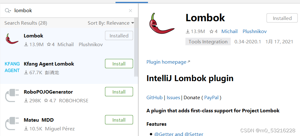 IntelliJ IDEA 2020.1.4 版本lombok插件安装问题_lomnok插件2020版-CSDN博客