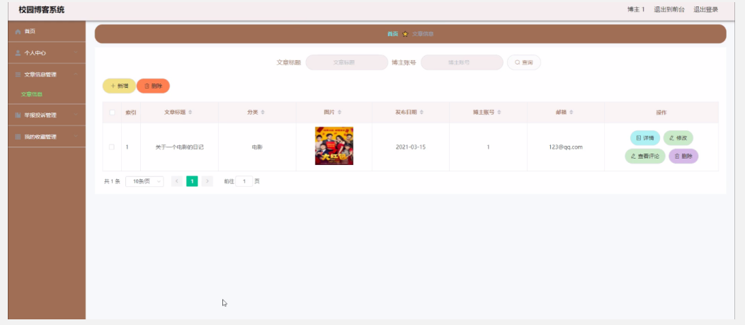 基于springboot的 校园博客系统”的设计与实现(源码数据库文档ppt第十章spring Boot综合项目实战 个人博客系统ppt Csdn博客