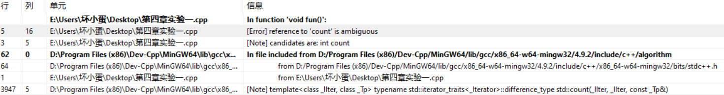 reference to ‘count’ is ambiguous报错解决以及C++11中auto自动变量_reference to 'count' is ambiguous-CSDN博客