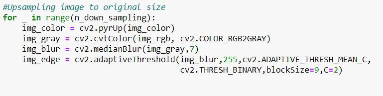 使用opencv和numpy Python库协调卡通化图像 Csdn博客