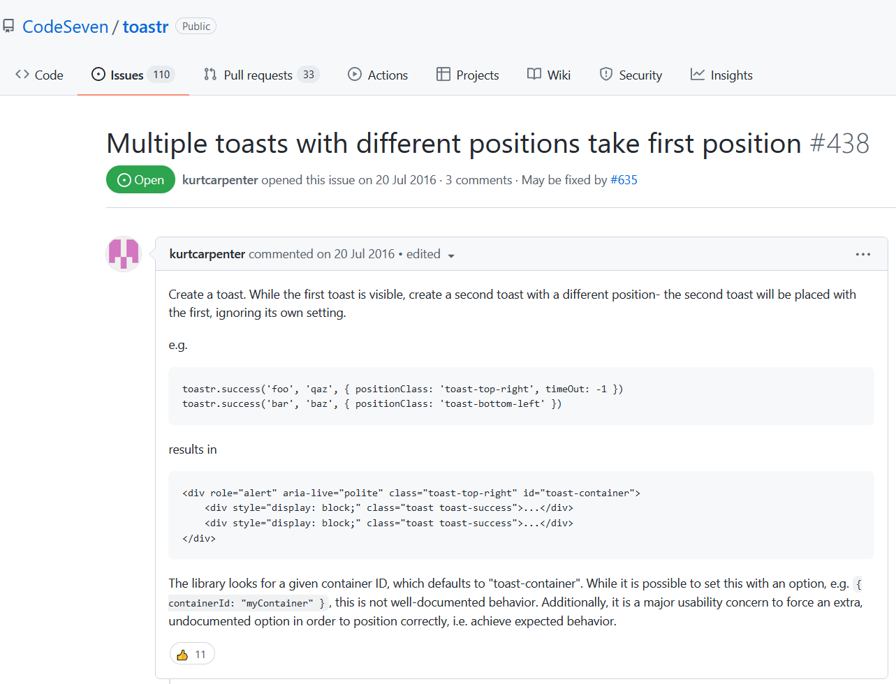 在一个页面的多个位置同时显示不同的Toastr提示信息_toastr.error 位置-CSDN博客