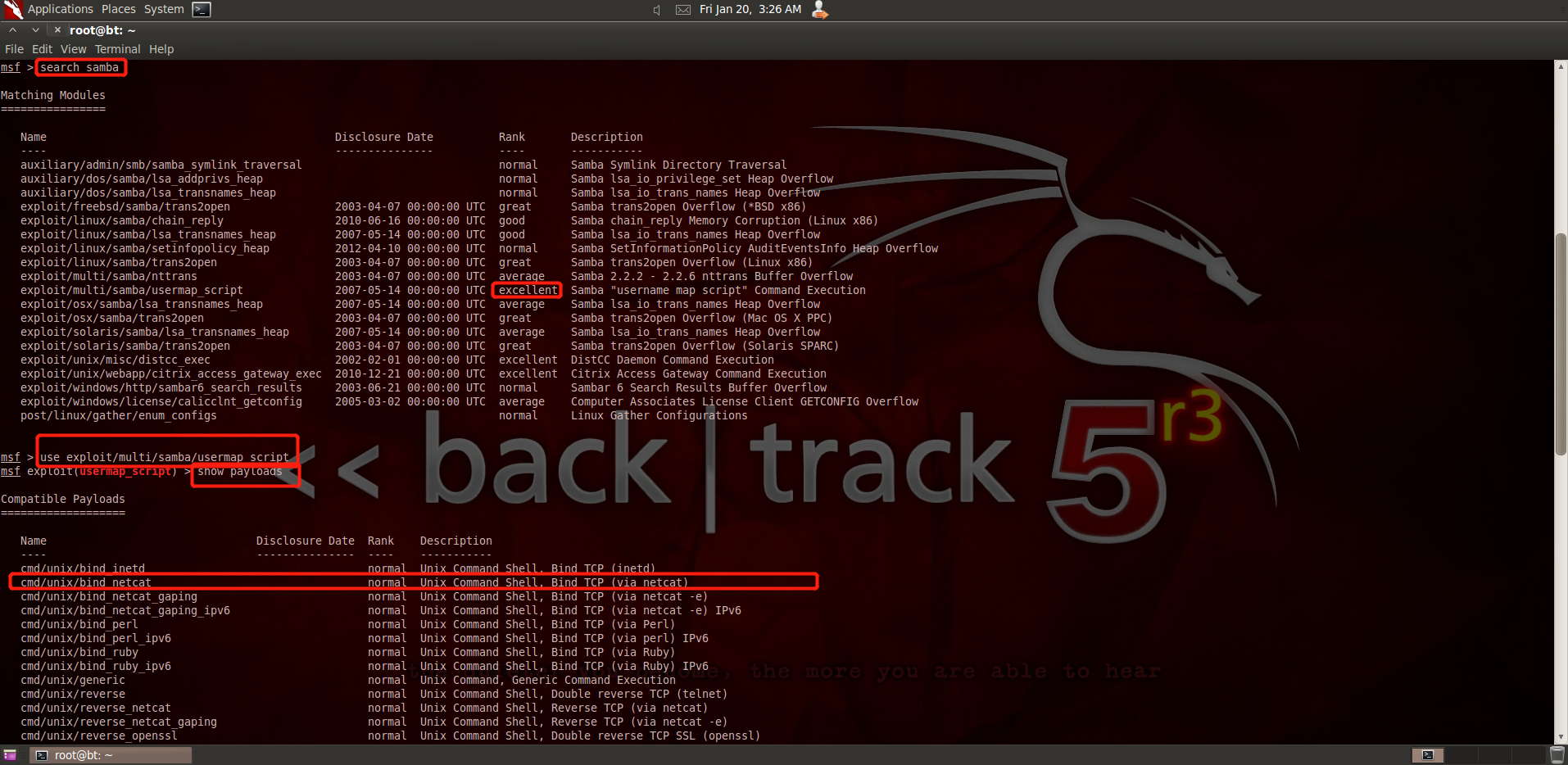 基于bt5r3 Metasploit完成linux Metasploit靶机中的samba服务漏洞复现metasploit渗透测试魔鬼训练营 