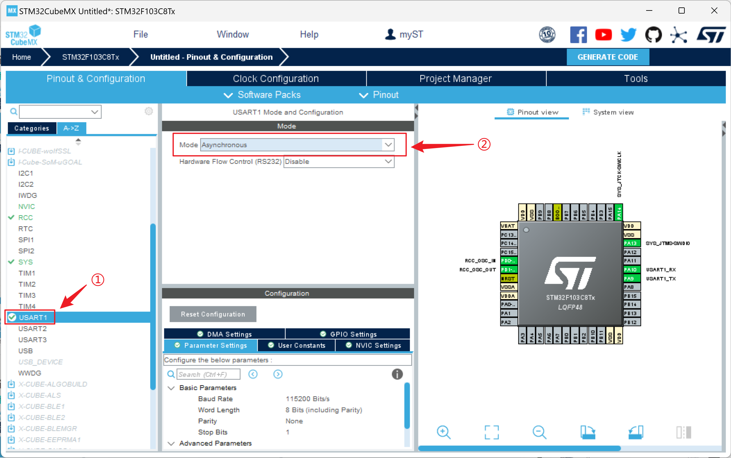STM32简单串口通信_stm32串口输入输出-CSDN博客