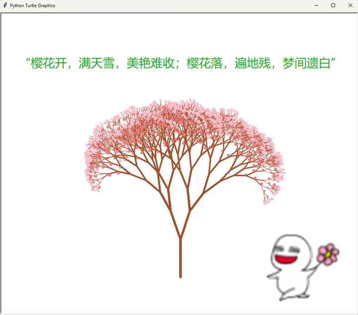 【python表白代码】你喜欢什么场景下的告白？ 我途径一场樱花的绽放 想分享给你”（永不落幕的樱花代码合集）python告白樱花 Csdn博客