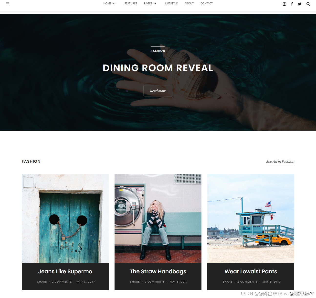 Html5期末大作业:htmlcssjavascriptbootstrap 简约的旅游图文相册博客html模板 航行学园