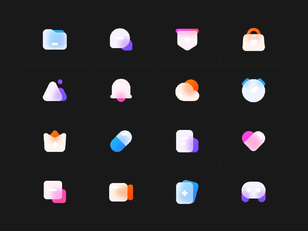 UI毛玻璃icon设计分享_毛玻璃ui设计-CSDN博客