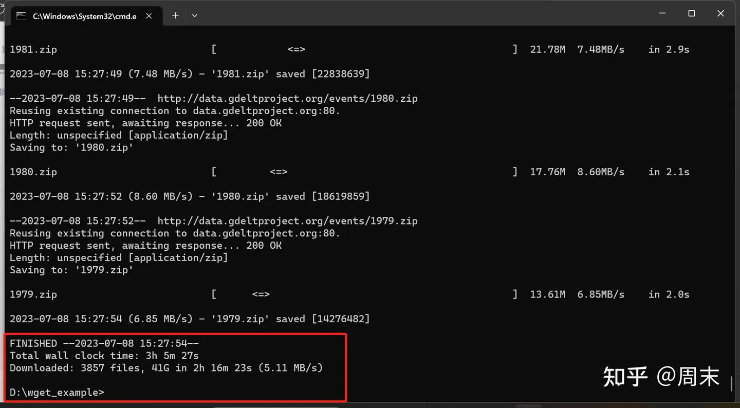Win 11系统使用Wget批量下载GDELT原始数据_wget.exe下载-CSDN博客