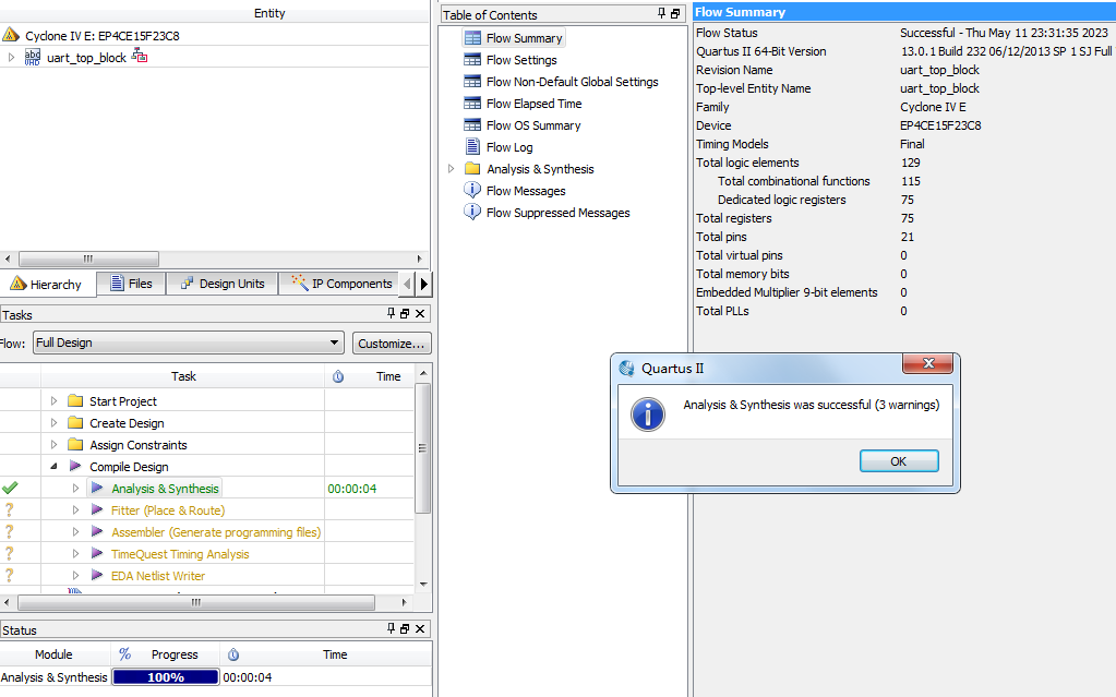 通用UART串口收发RS232接口VHDL代码Quartus仿真_vhdl uart发送仿真文件-CSDN博客