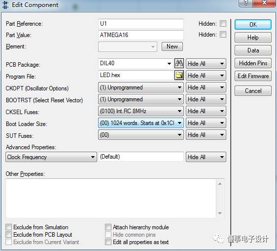 Atmega16单片机PROTEUS仿真设计基础篇----点亮第一个LED_avr单片机点亮led-CSDN博客