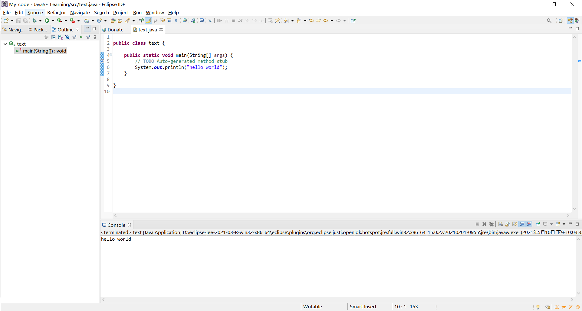 【Java学习整理】2021最新版 Eclipse下载+安装+页面介绍+常见问题解答+查看源码+常用快捷键+Debug调试（详细 ...