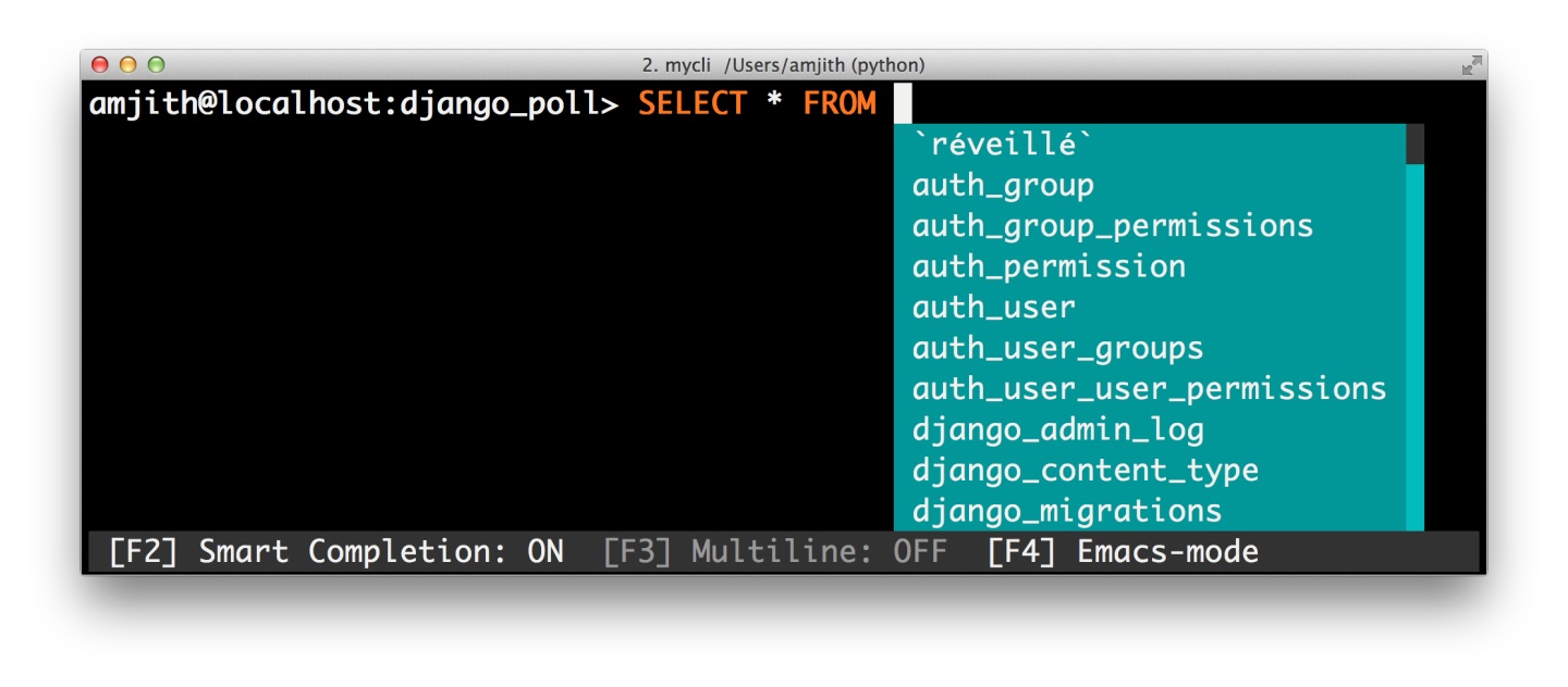 mysql 命令行输出对齐_「开发笔记」- MySQL 命令行神器 mycli-CSDN博客
