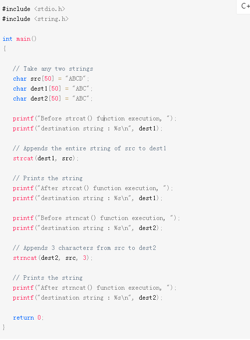 C/C++编程笔记：C++中strcat函数 VS strncat函数_c++ strncat_一起学编程的博客-CSDN博客