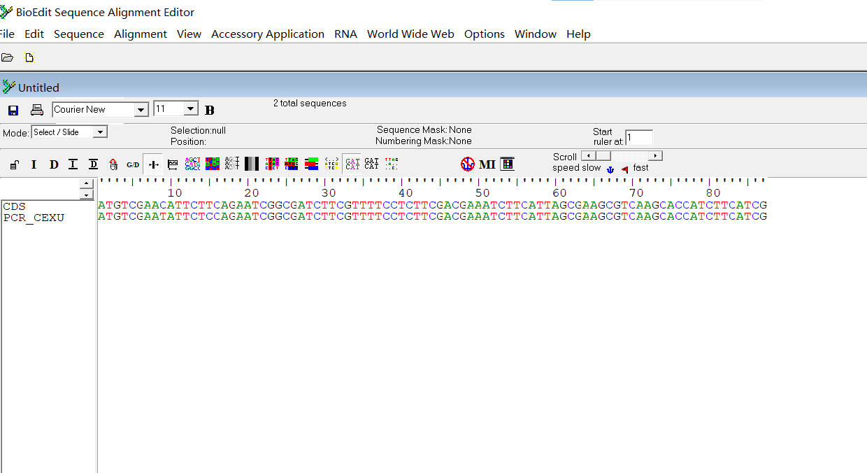 Bioedit软件做测序后的序列比对和序列的反向互补与翻译_bioedit序列比对教程-CSDN博客