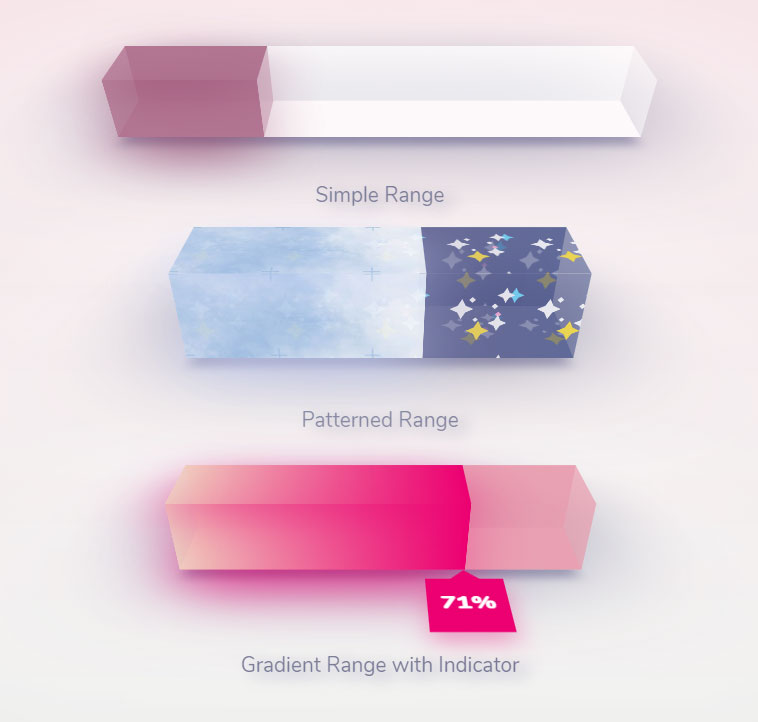 Html进度条可拉动html5css3 3d滑块进度条拖动动画特效 Csdn博客 