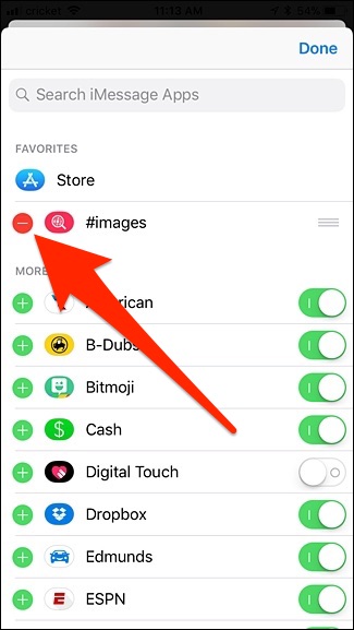 imessage_如何在iPhone的iMessage底部隐藏应用程序图标-CSDN博客