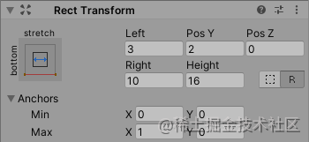 Unity 动态设置和获取 RectTransform 的大小及位置 - 代码先锋网