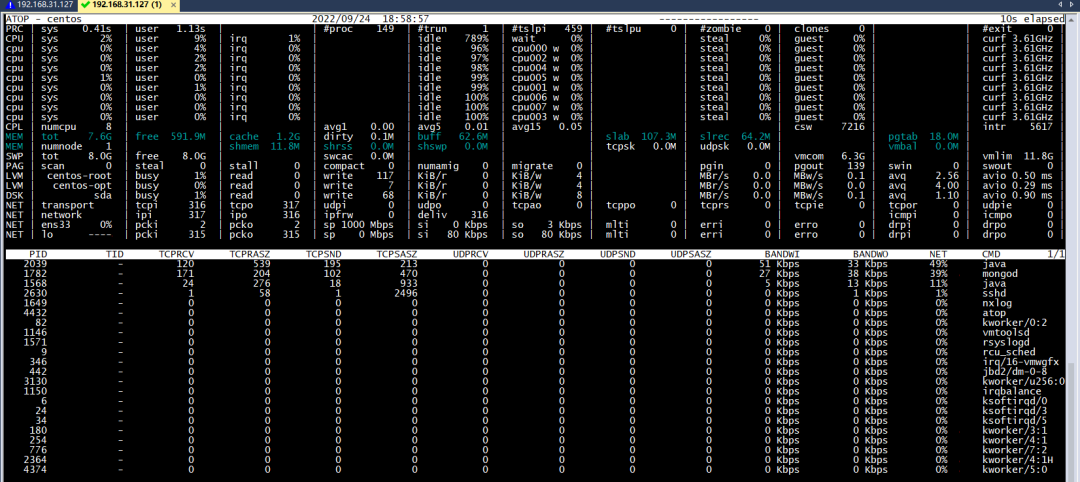 开源性能监控工具atop【字节跳动版本】的安装与简单使用_atop 安装-CSDN博客
