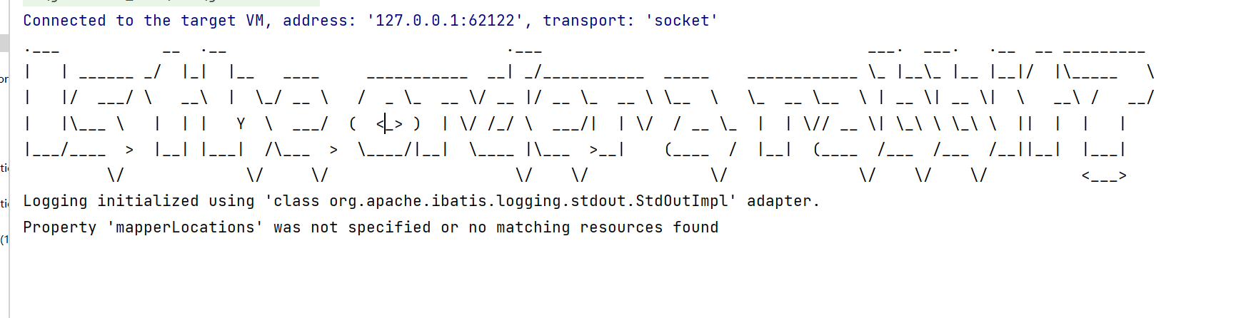 Logging Initialized Using ‘class Org Apache Ibatis Logging Stdout