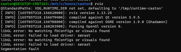 Wsl Rviz可视化 Csdn博客