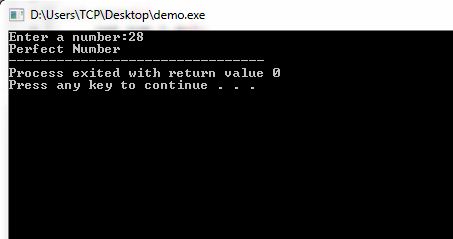 完美数c语言程序_C中的完美数-CSDN博客