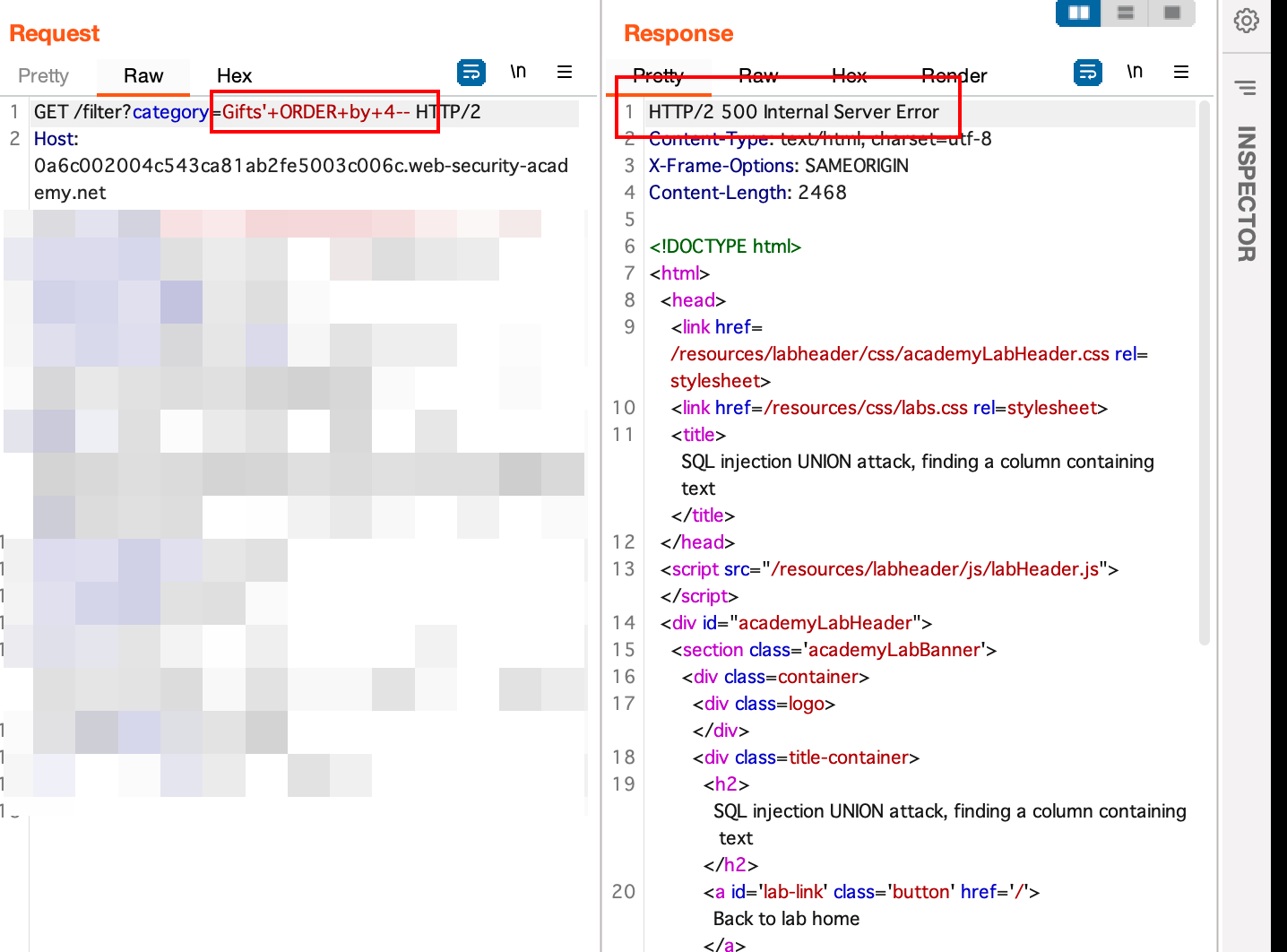 burpLab——sql注入学习笔记_sql注入攻击,列出非oracle数据库上的数据库内容-CSDN博客