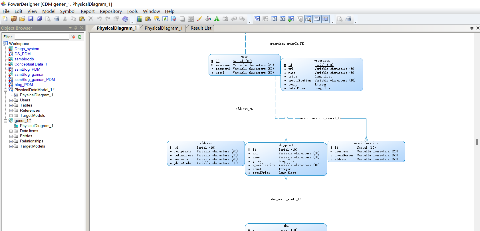 PowerDesigner通过mysql8.0数据库逆向生成物理模型_powerdesigner mysql8-CSDN博客
