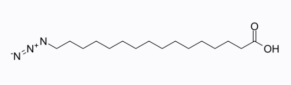 16-Azido-palmitic acid，112668-54-9，可用作脂肪酸代谢的分子探针，Azidopalmitic acid ...
