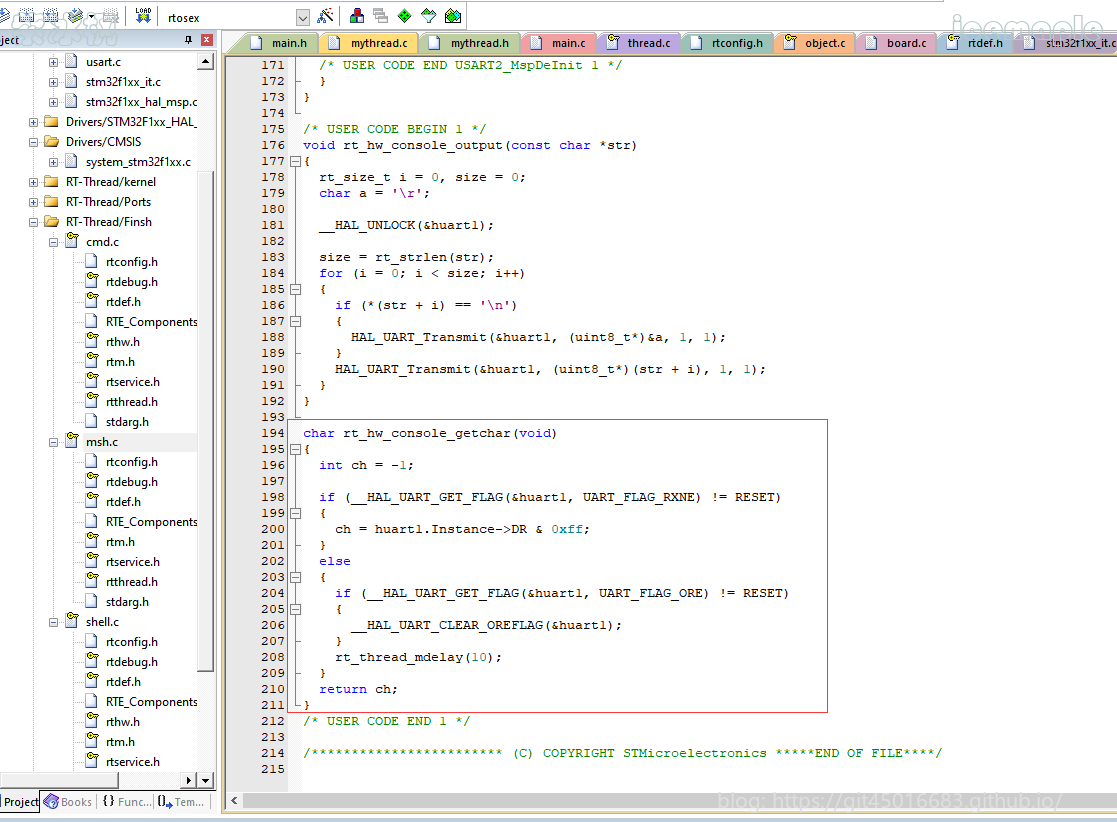 RT-Thread 体验教程：2.Finsh组件启用后的快乐~_rtt finsh-CSDN博客