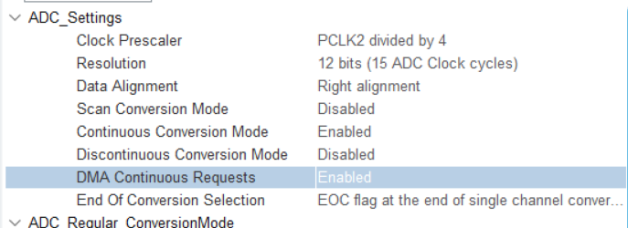 STM32HAL库 ADC DMA数据只更新一次_stm32 adc dma只进一次中断-CSDN博客