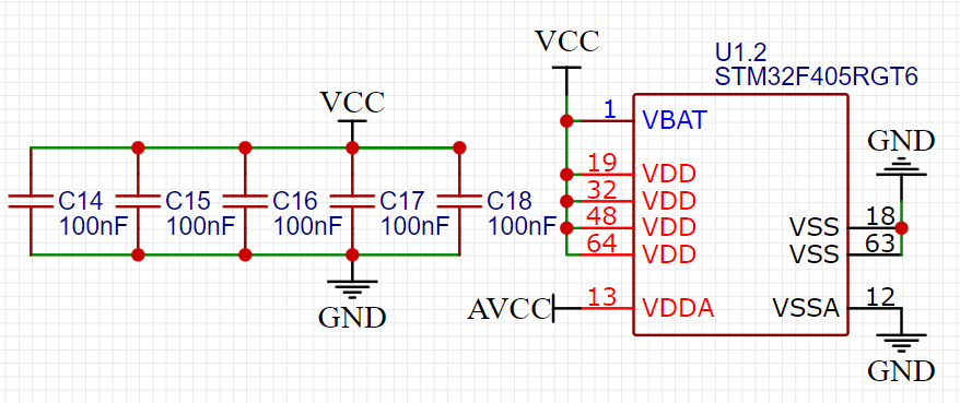 STM32F405硬件供电部分_芯片vssa引脚接地-CSDN博客