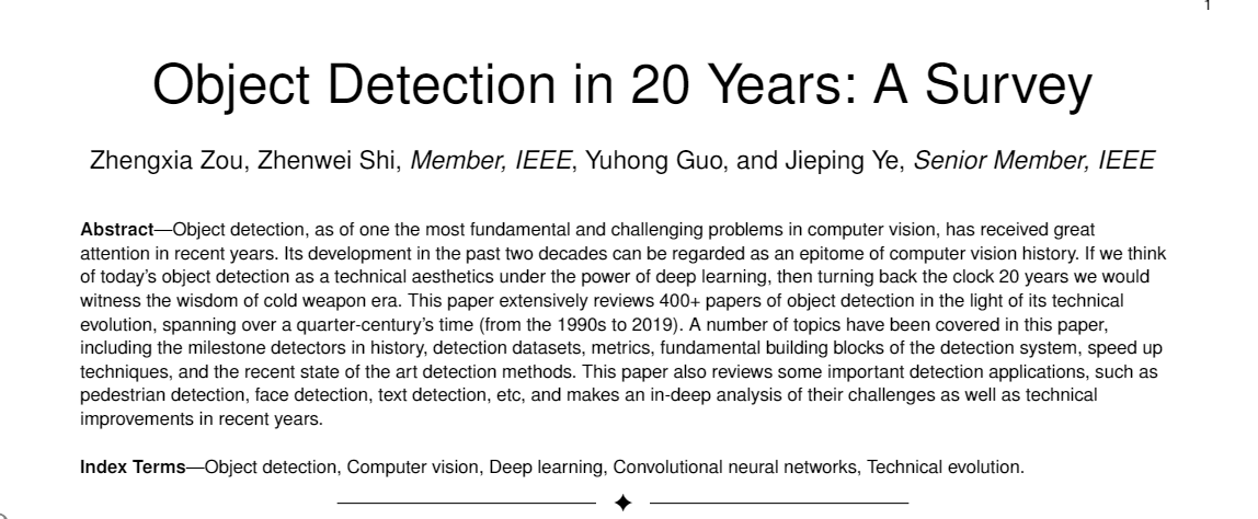 恒源云(GPUSHARE)_【Object Detection 20年】小结_object detection milestones-CSDN博客