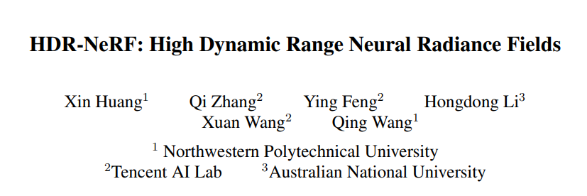CVPR2022 | MLP模拟tone-mapper或成主流? HDR-NeRF自监督重建高动态神经辐射场-CSDN博客