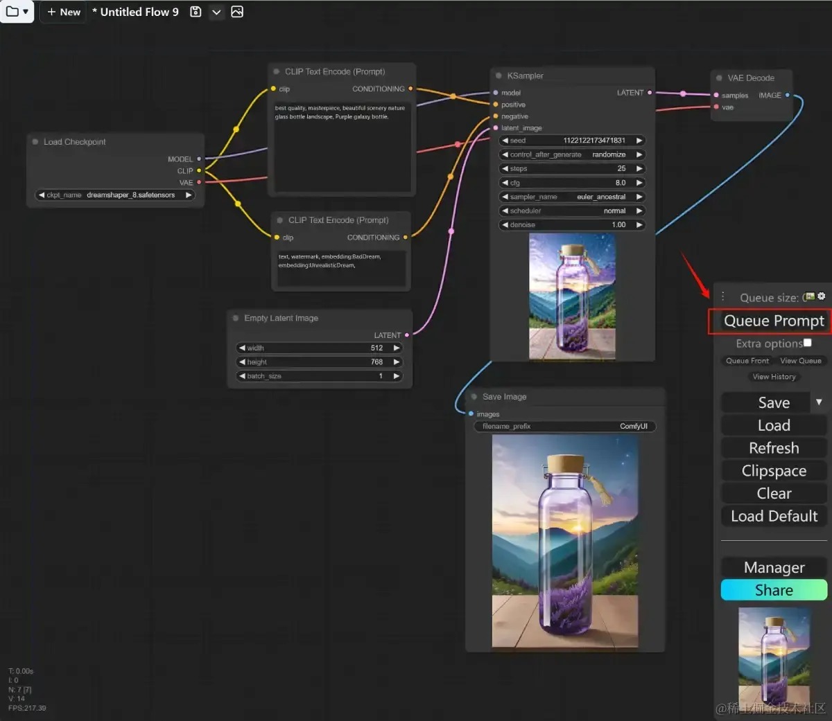 AI绘画神器ComfyUI 整合包：工作流界面，解压即用，AI绘画进阶入门教程！附安装包_AI作画_画画的小强-GitCode 开源社区