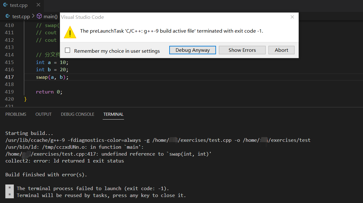VScode 分文件编译时报错，但又不显示错误（尤其是当只 #include 了头文件而没有 #include 源文件时）-CSDN博客