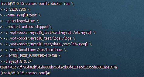 docker创建mysql8.0.27容器，并挂载配置文件，数据文件，日志文件_docker mysql 日志挂载-CSDN博客