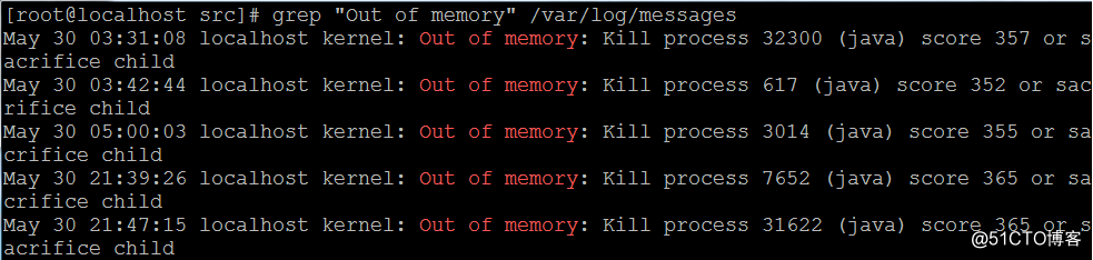 linux 进程无故死掉,Linux进程突然被杀掉（OOM killer），查看系统日志-CSDN博客
