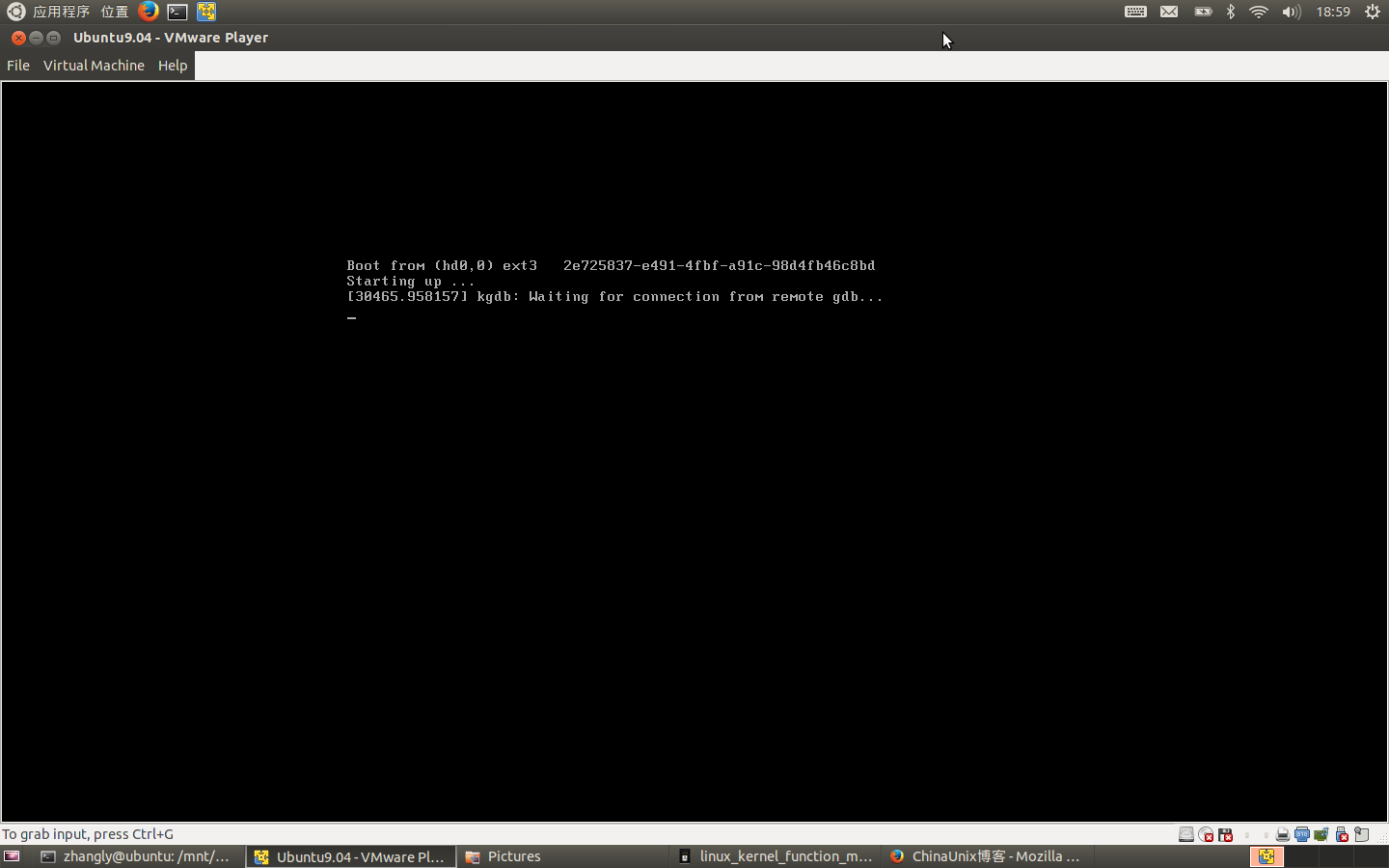虚拟机linux下打出管道,ubuntu12.04主机+vmware虚拟机+ubuntu9.04宿机有名管道虚拟串口搭建kgdb调试内核...-CSDN博客
