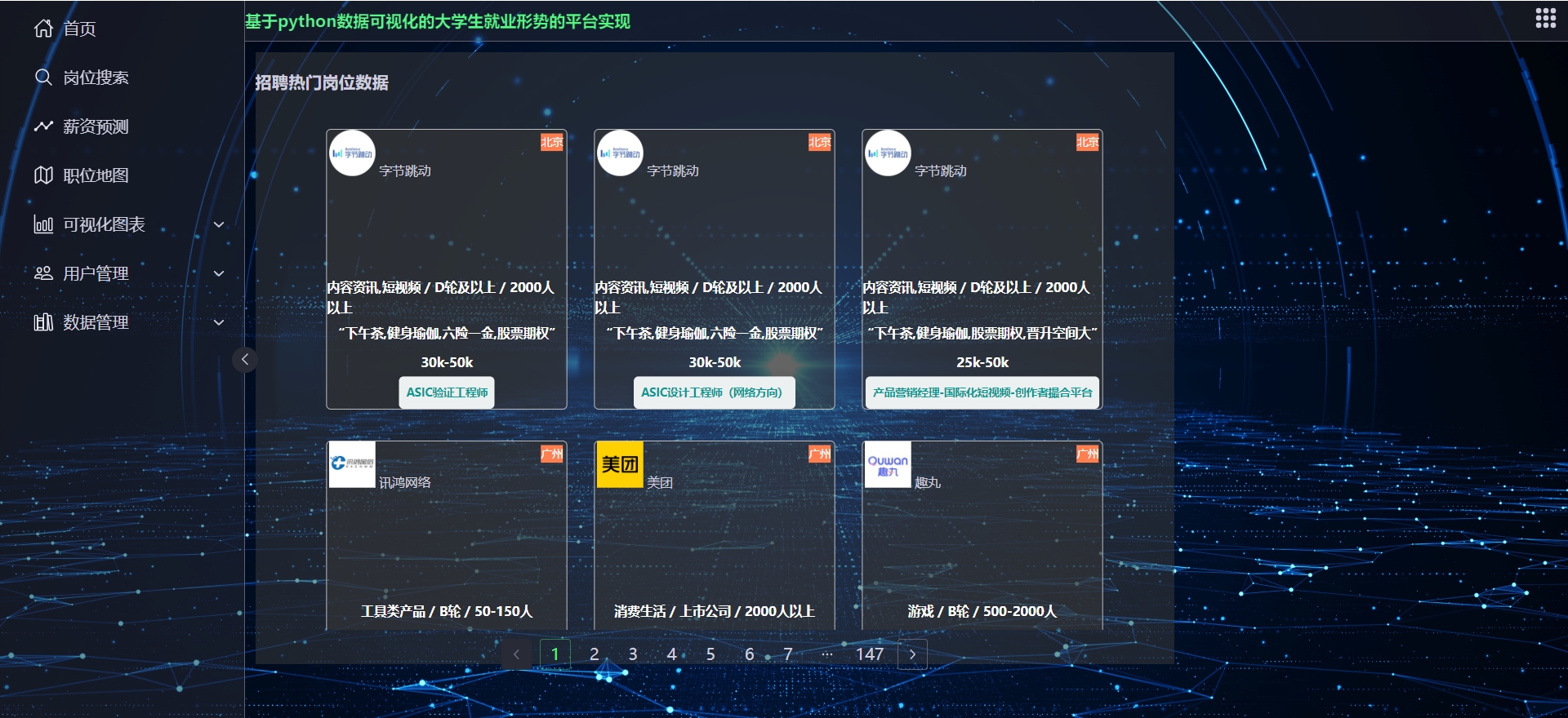 大数据项目 基于python实现的数据可视化大学生就业形势的平台实现基于python的大学生就业数据分析 Csdn博客