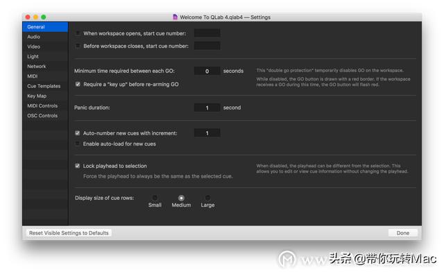 ogg 无法使用dblogin_QLab Pro如何对工作区进行设置 QLab Pro mac版 使用教程-CSDN博客