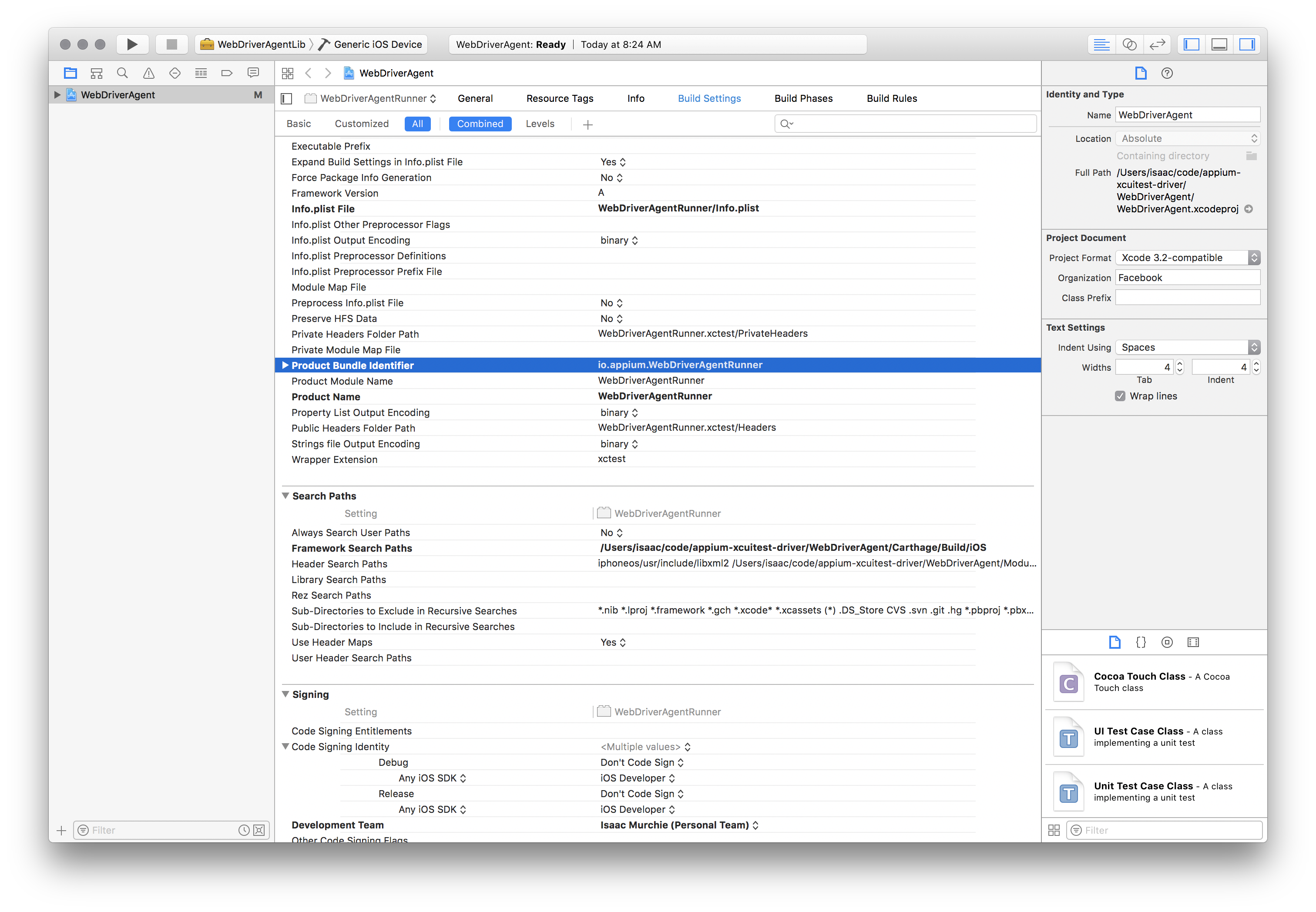 Appium XCUITest Driver 真机配置WebDriverAgent-1.15.1版本更新后_cannot test ...