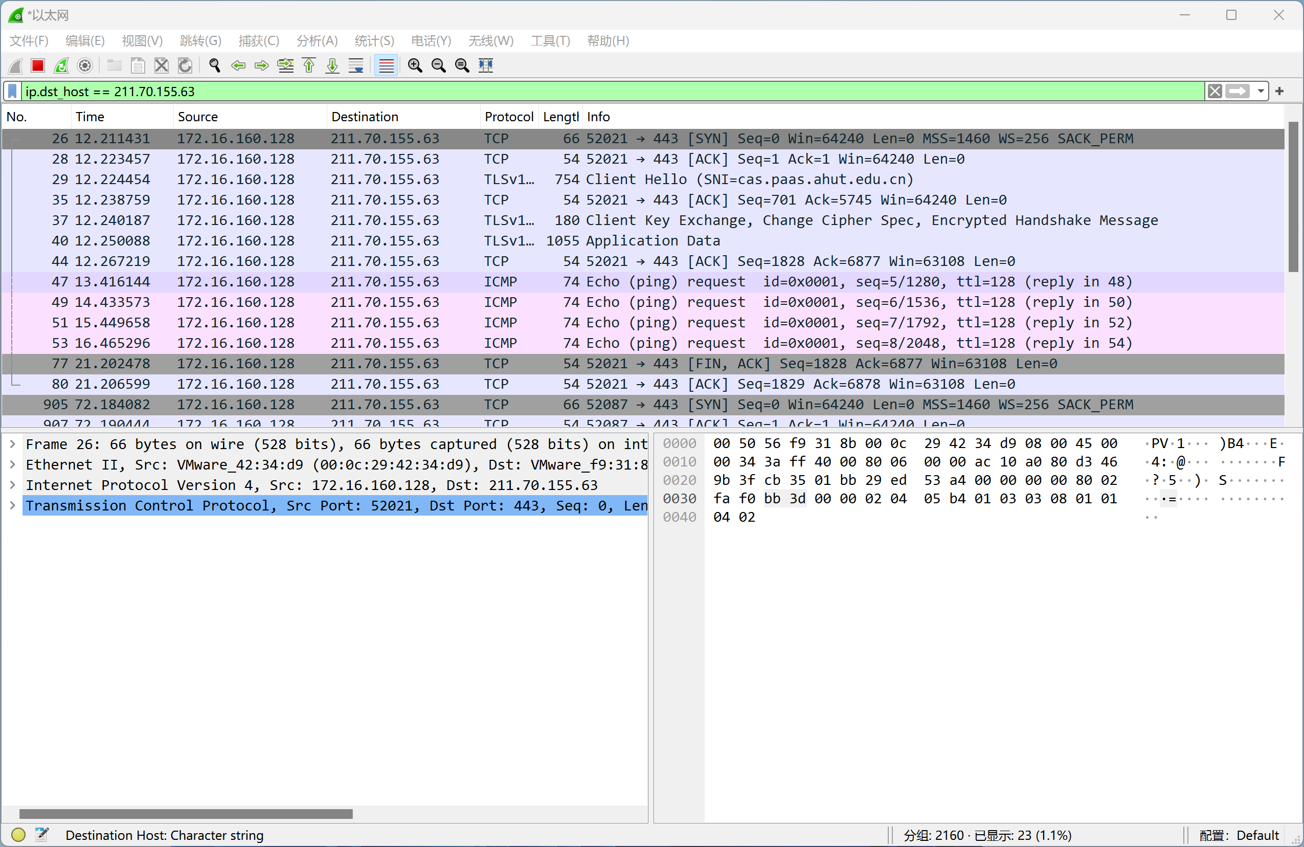 Wireshark：入门实验｜抓取ping数据包_wireshark抓ping包-CSDN博客