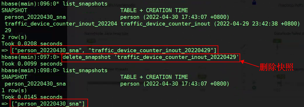 【分布式数据库】HBase快照SnapShot_hbase 快照-CSDN博客
