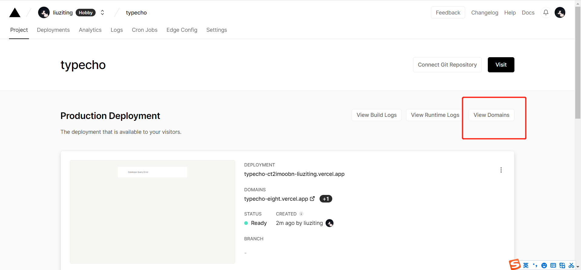 Vercel+Railway部署Typecho动态博客_vercel、github pages、railway-CSDN博客
