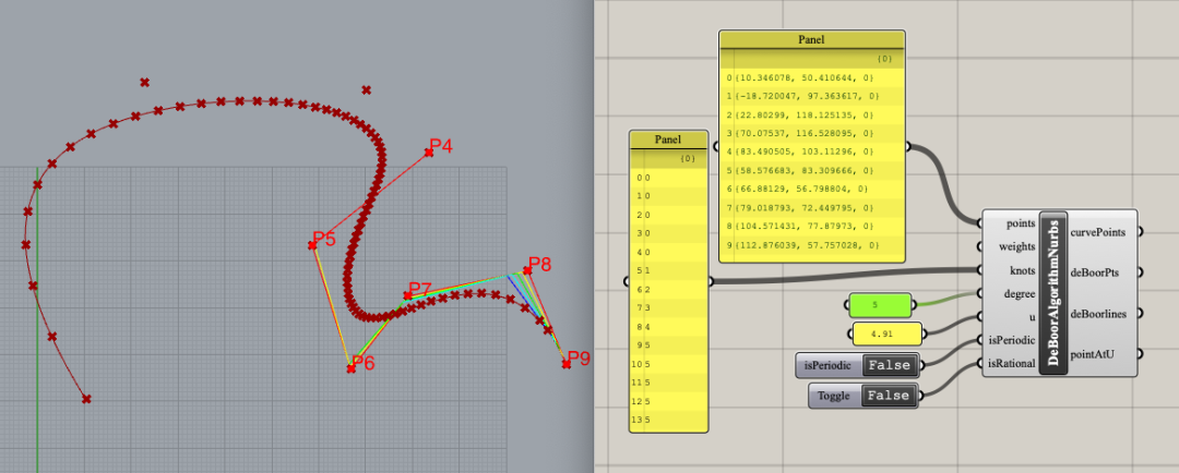 c++生成nurbs曲面文件_NURBS曲线DeBoor算法(Grasshopper数学插件)-CSDN博客